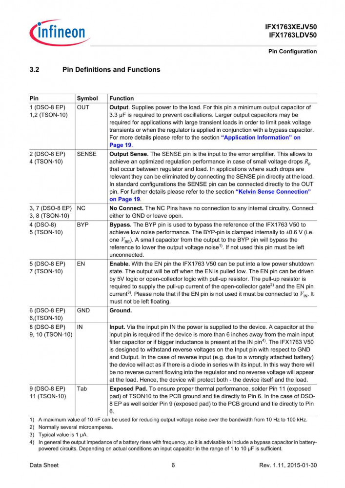 IFX1763LD V50 datasheet page 6