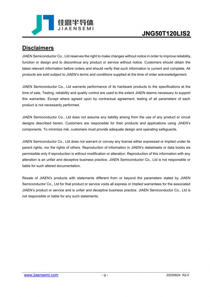 JNG50T120LIS2 datasheet page 9