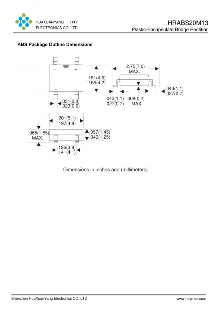 HRABS20M13 datasheet page 3