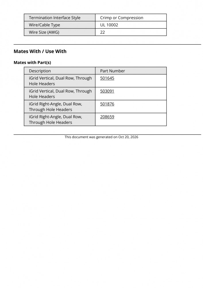 MOLEX 2219561124 document image, page 3