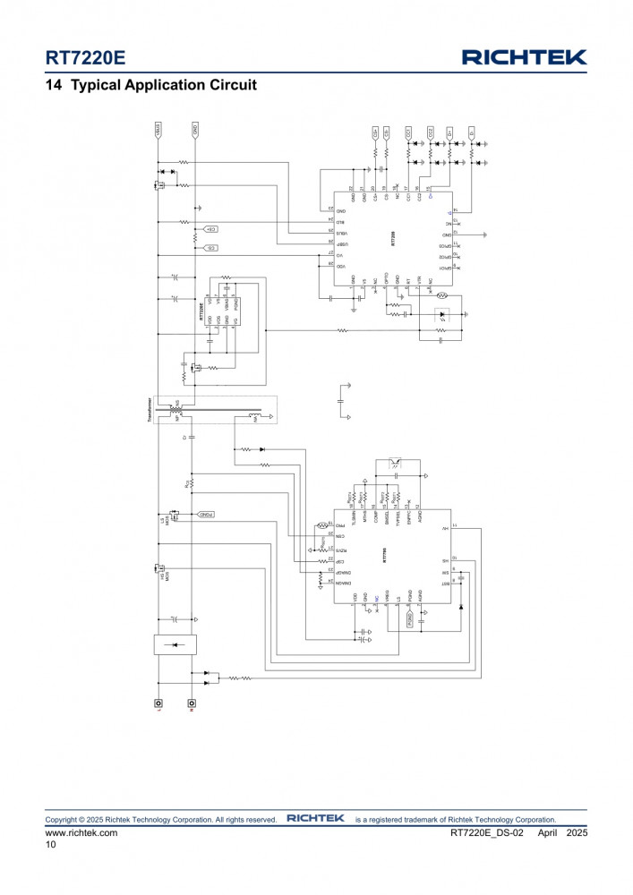 RT7220 family datasheet preview, page 10