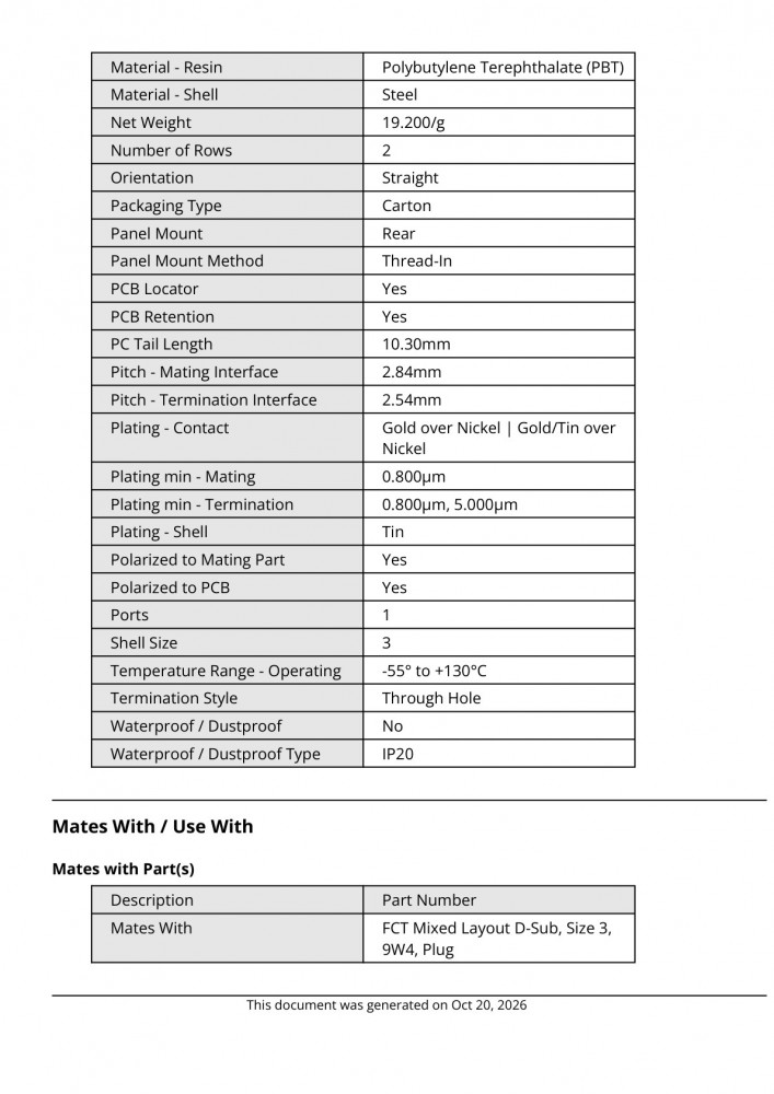 MOLEX 1731071234 technical drawing preview, page 3