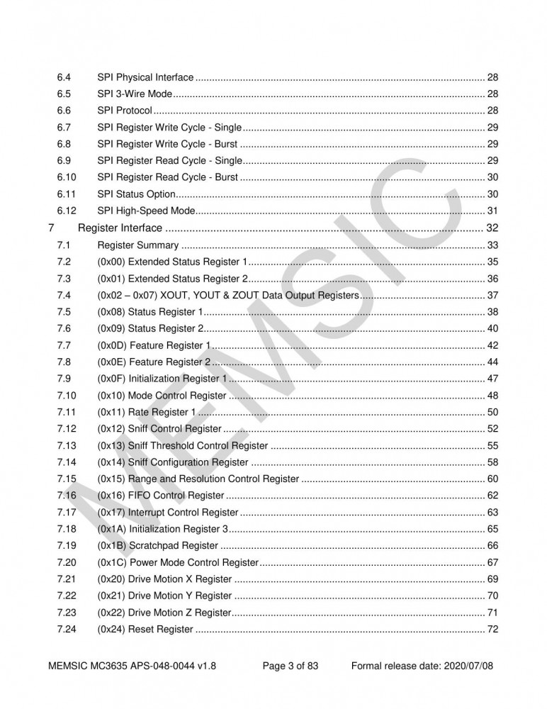 MC3635 datasheet page 3
