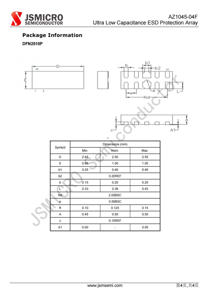 AZ1045-04F datasheet page 4
