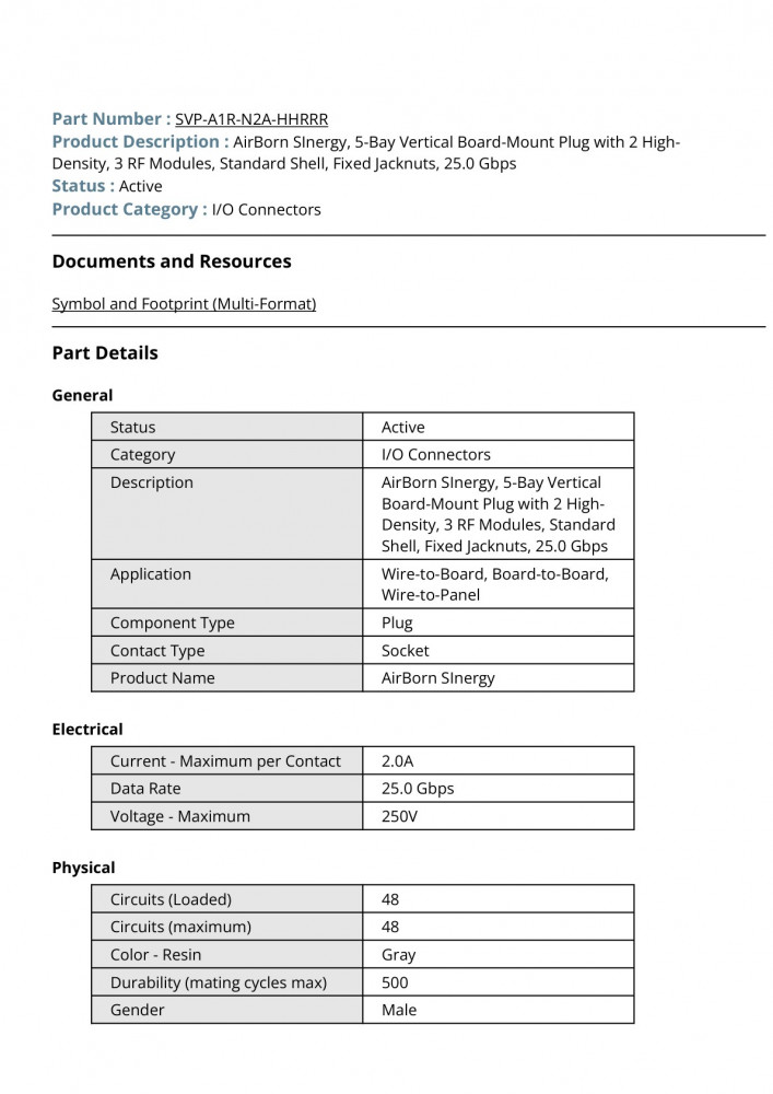 SVP-A1R-N2A-HHRRR technical document image 1