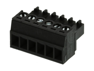 3.50mm Pitch Eurostyle Horizontal Plug, with Standard Imprinting, Gold (Au) Plated, Black, 2 Circuits