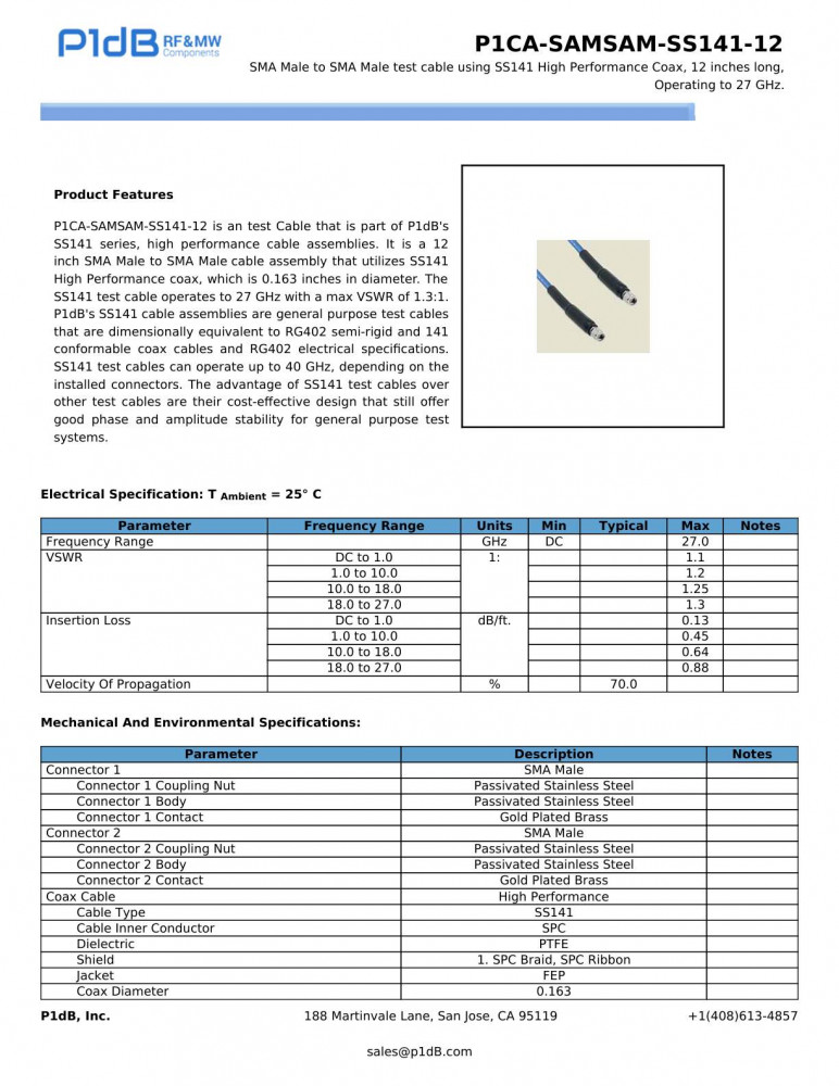 P1CA-SAMSAM-SS141-12 product visual