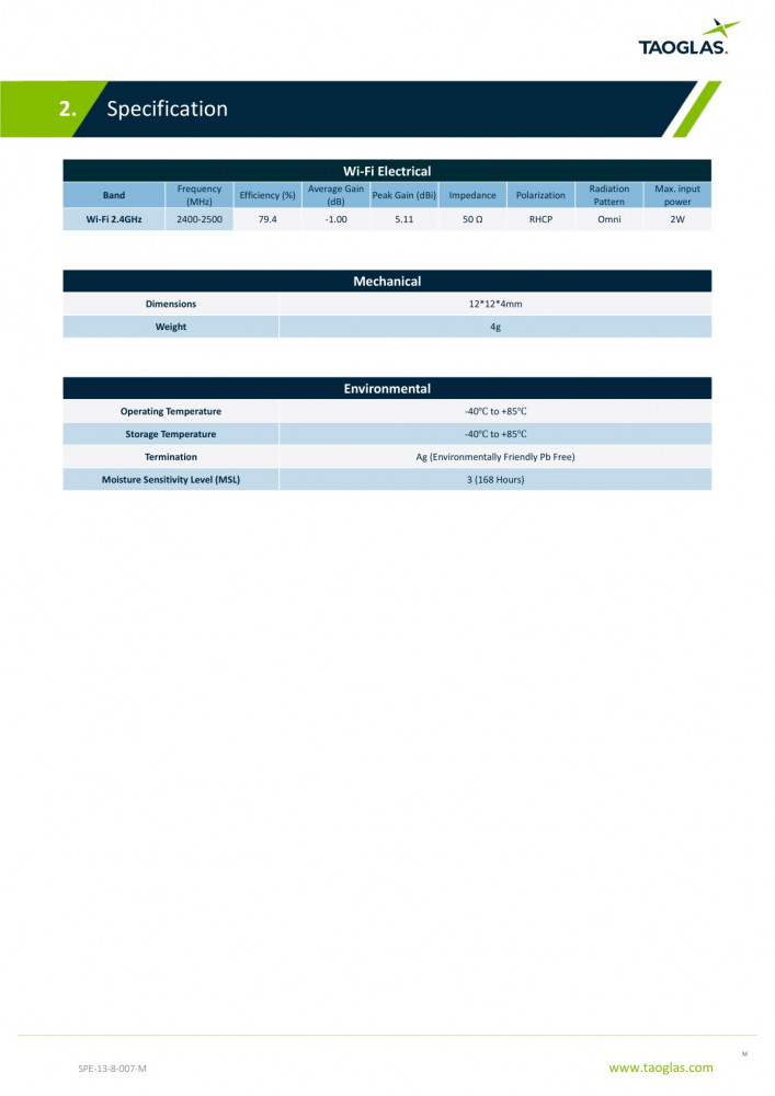 SWLP.2450.12.4.B.02 datasheet page 4