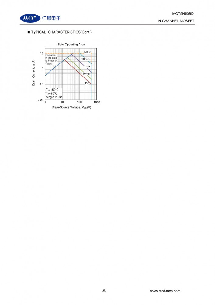 MOT5N50BD datasheet page 5