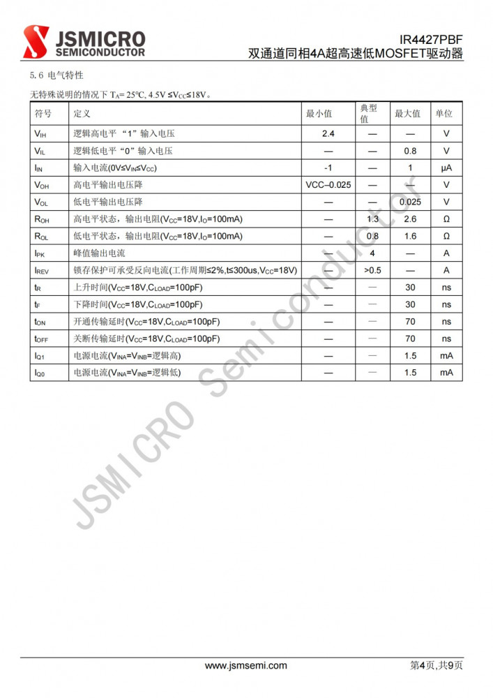 IR4427PBF-JSM datasheet page 4