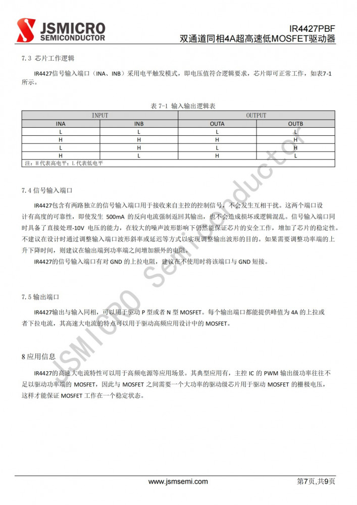 IR4427PBF-JSM datasheet page 7