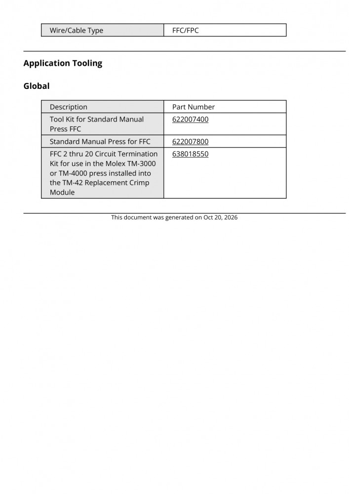 Technical document image 3 for Molex 15475114