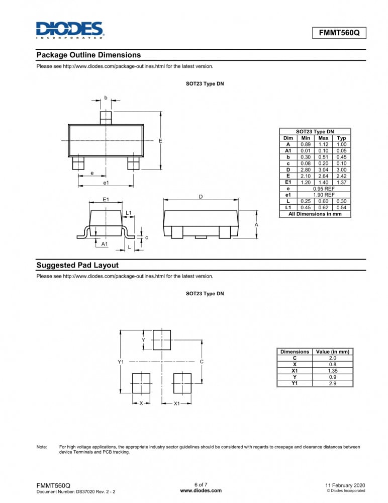 FMMT560QTA datasheet page 6