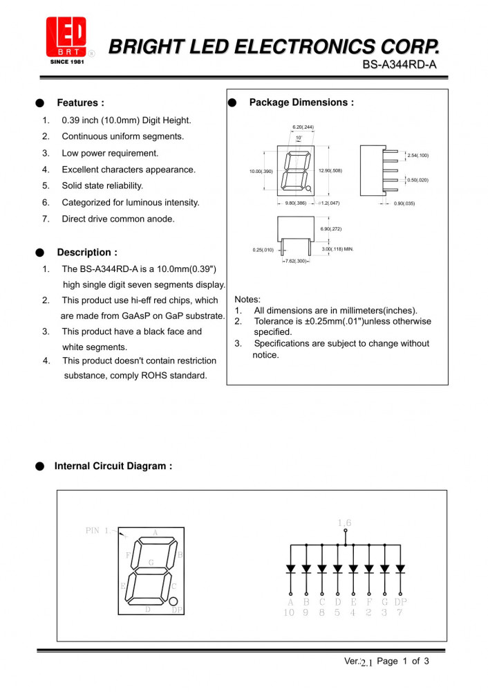 BS-A344RD-A technical document page 1