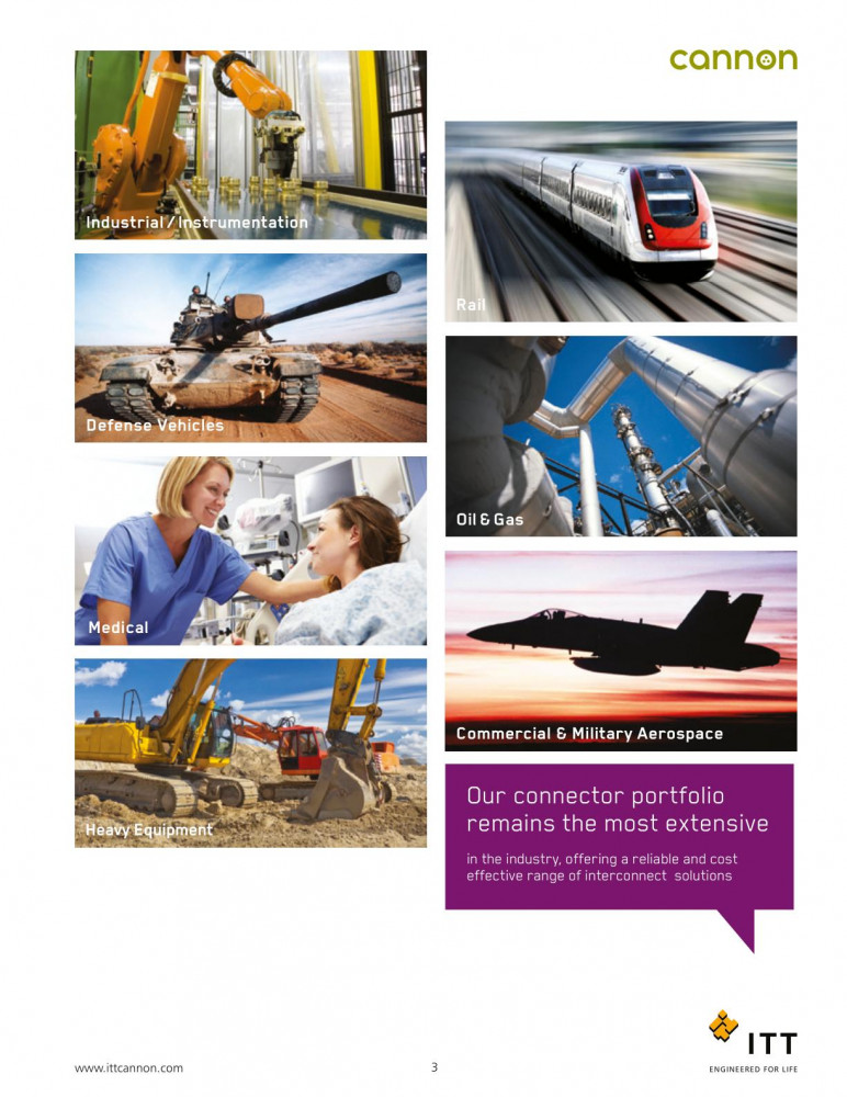 ITT CANNON catalogue page 3