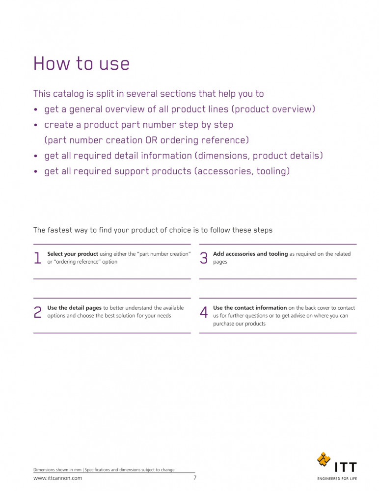 ITT CANNON catalogue page 7
