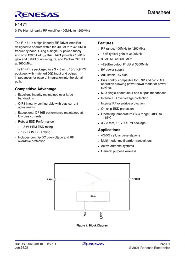 F1471 datasheet page 1