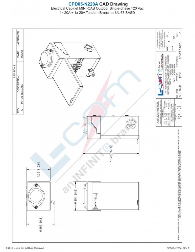 CPD05-N220A CAD drawing page