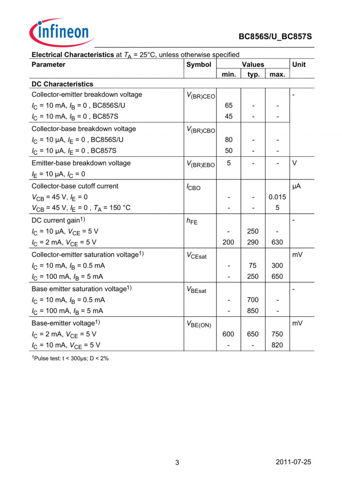 BC856SH6327XTSA1 document page 3