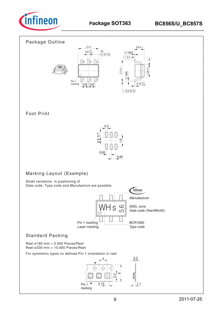 BC856SH6327XTSA1 document page 9
