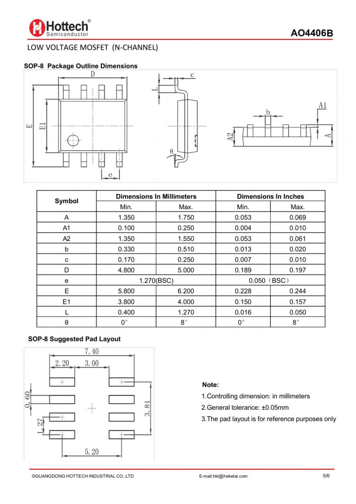 AO4406B datasheet page 5