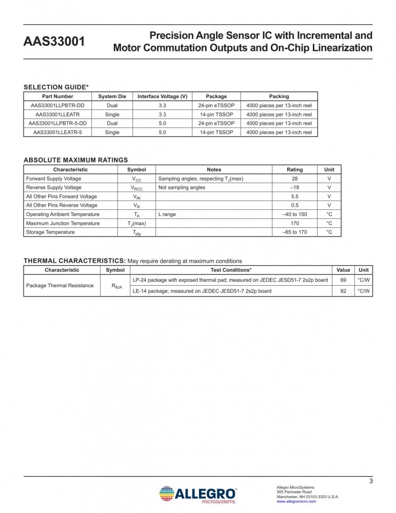 AAS33001 datasheet page 3