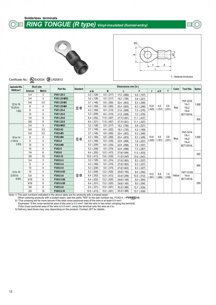 JST V1.25-M4 technical document page 3