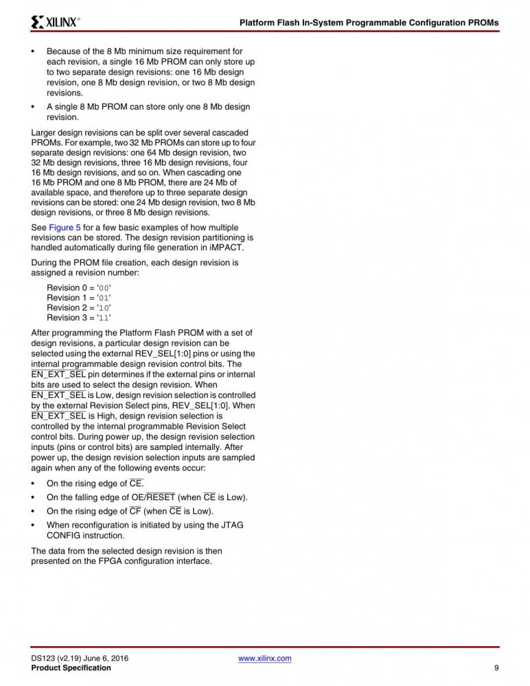 XCF02SVOG20C datasheet page 9