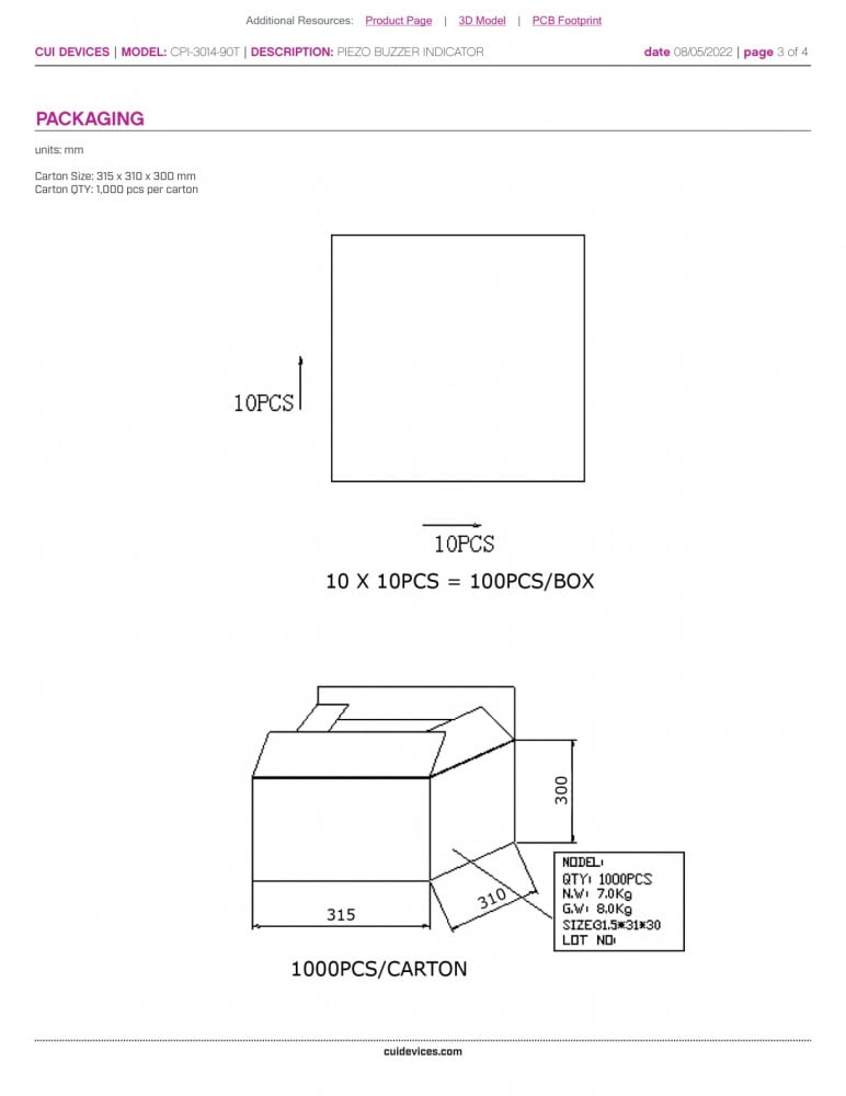 CPI-3014-90T datasheet page 3