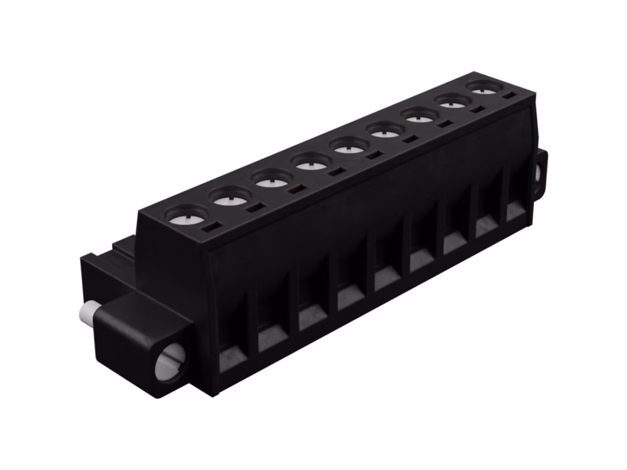 5.00mm Pitch Eurostyle Horizontal Plug, with Retention Screws and Standard Imprinting, Black, 9 Circuits for sale