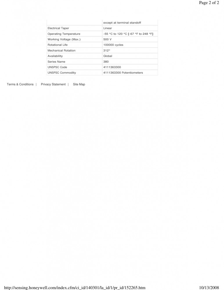 380C1500K technical document page 2