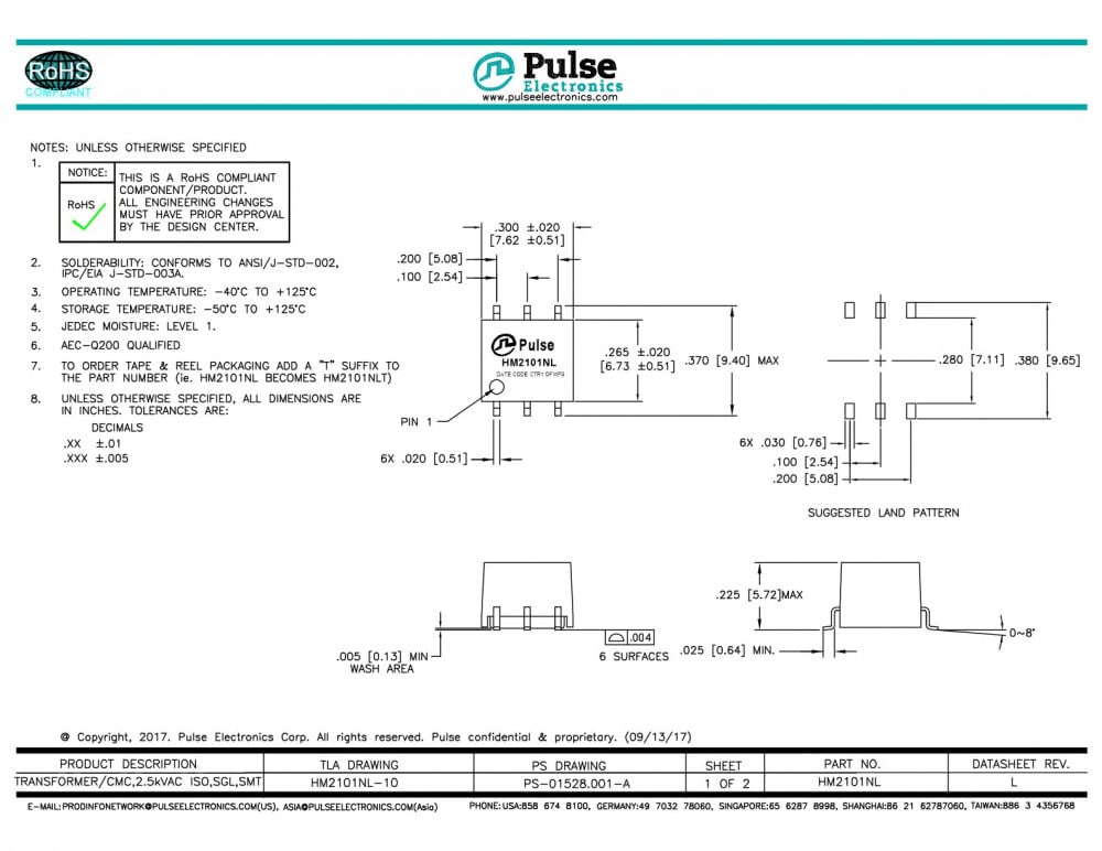 HM2101NLT datasheet page 1
