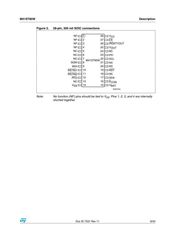 M41ST85W datasheet page 9