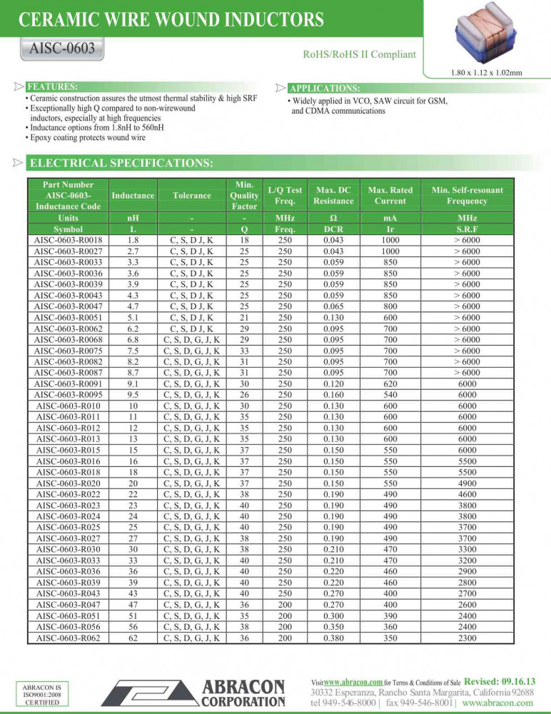 AISC series technical document, page 1