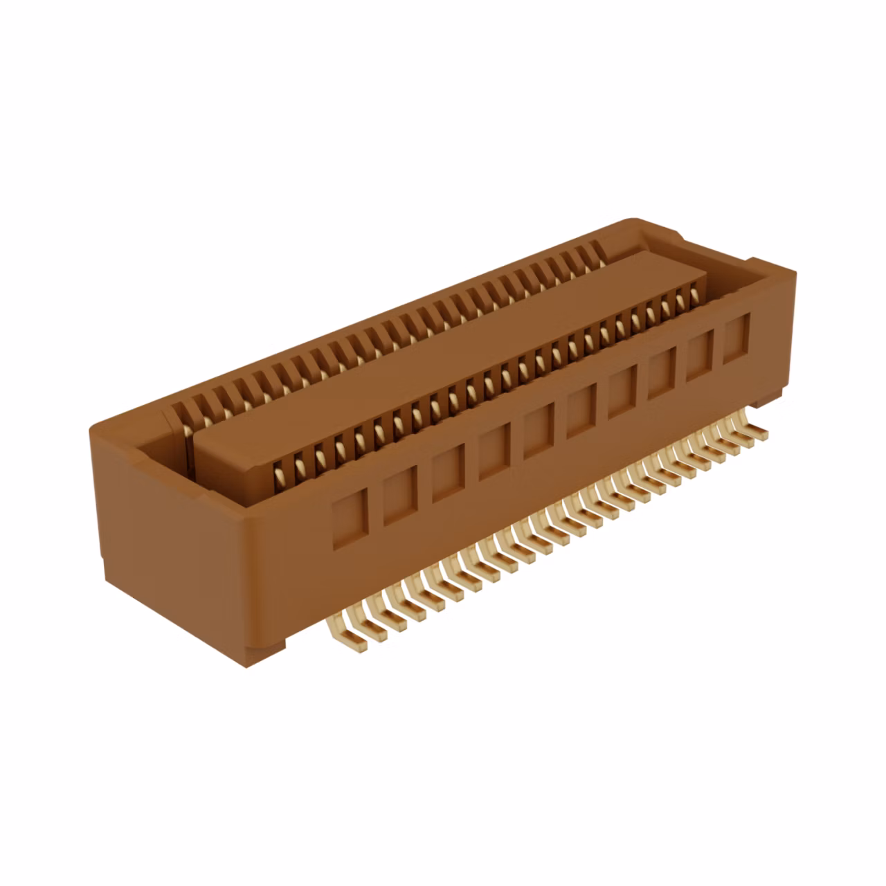 SlimStack Board-to-Board Receptacle, 0.40mm Pitch, Surface Mount, Dual Row, Vertical Stacking, 4.00mm Stacking Height, 50 Circuits for sale