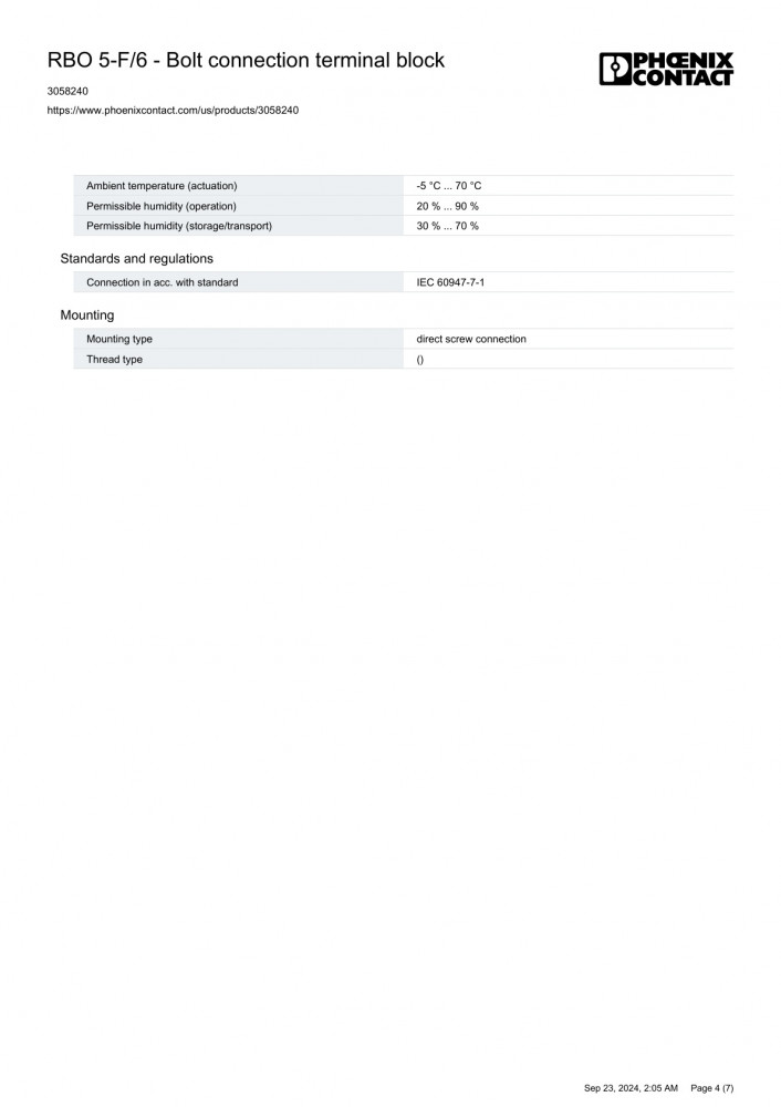 Phoenix Contact 3058240 product document page 4