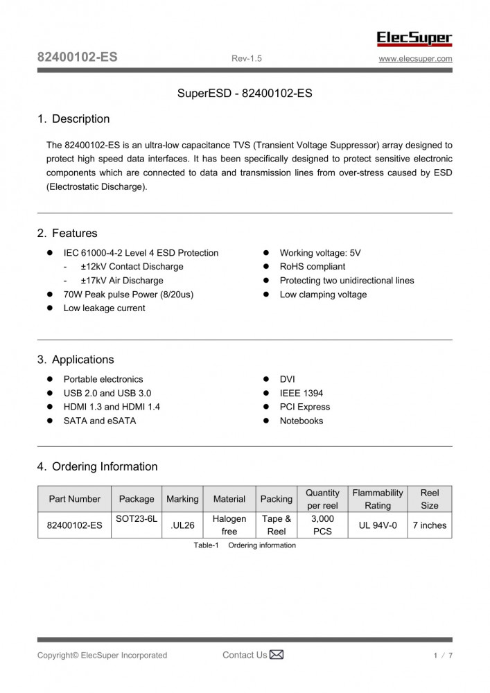 82400102-ES datasheet page 1