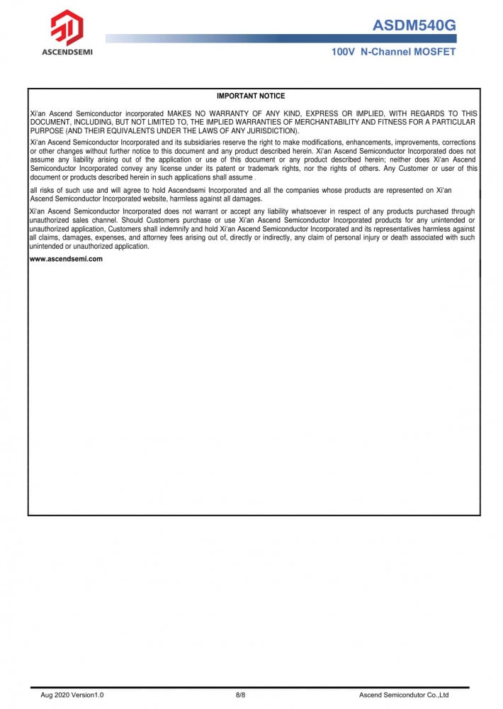 ASDM540G-R datasheet page 8