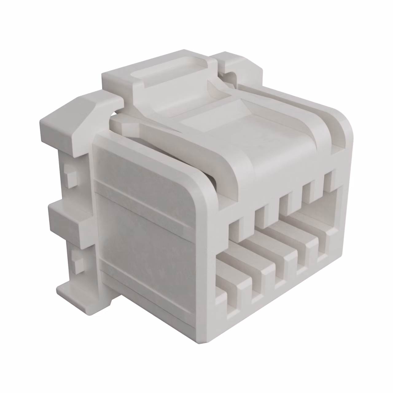 Micro-Lock Plus TPA Type Receptacle Housing, 1.25mm Pitch, Low-Halogen, Dual Row, Positive Lock, 10 Circuits, Natural (White) for sale