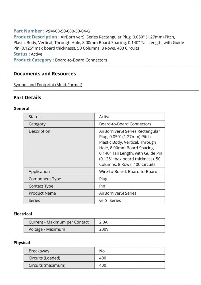 VSM-08-50-080-50-04-G technical document page 1