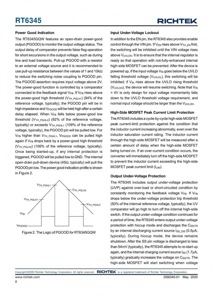 RT6345 datasheet page 8