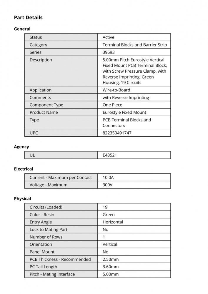 Molex 395932019 technical document page 2