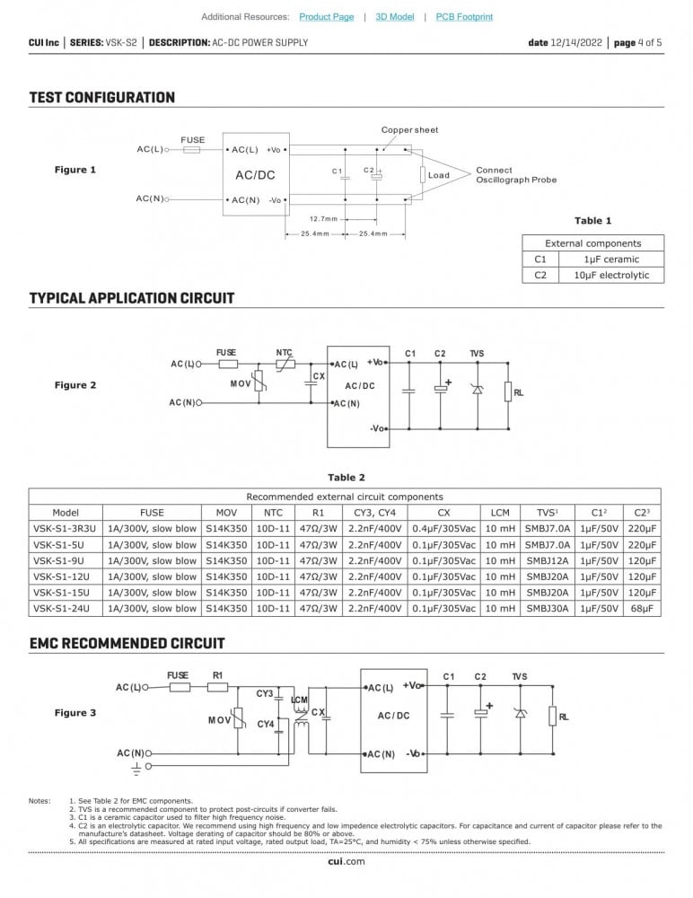 VSK-S2 series datasheet page 4