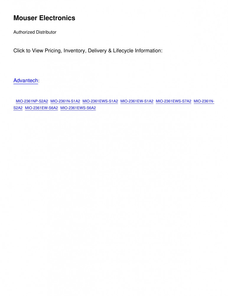 MIO-2361EWS-S6A2 technical document page 7