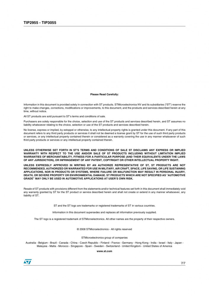 TIP3055 datasheet page 7