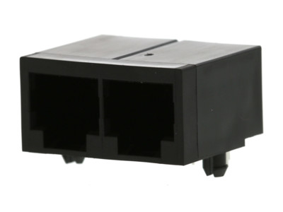 Modular Jack, Right-Angle, Low Profile, 6/4, 4 Ports
