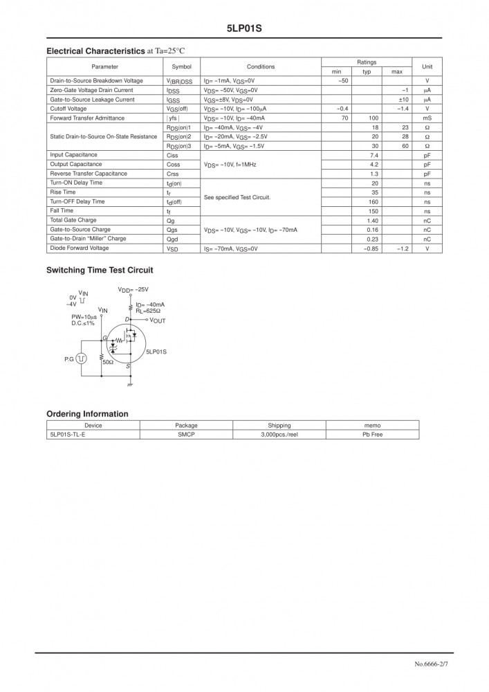 5LP01S technical document page 2