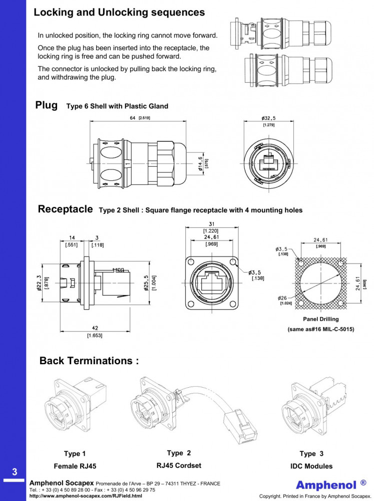 Amphenol RJF 544 documentation page 3