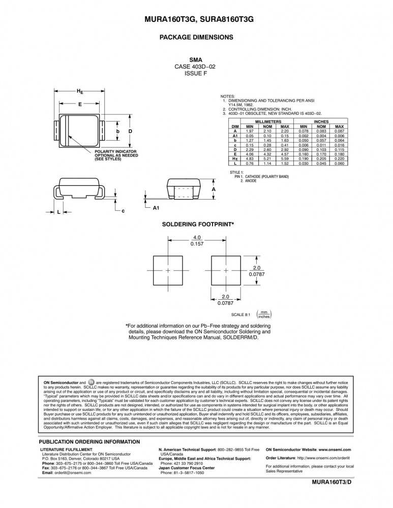 MURA160T3G datasheet page 5