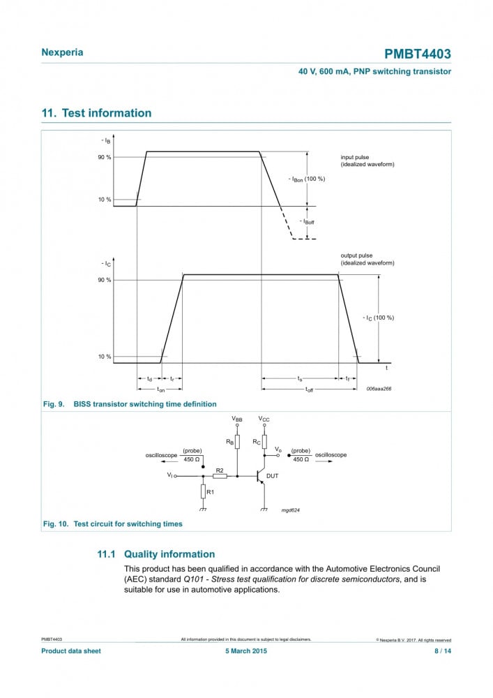 PMBT4403,215 technical document page 8